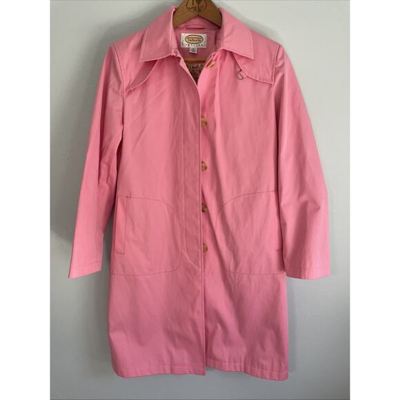 Talbots | Jackets & Coats | Talbots Petites Womens 2p Pink Trench Coat ...